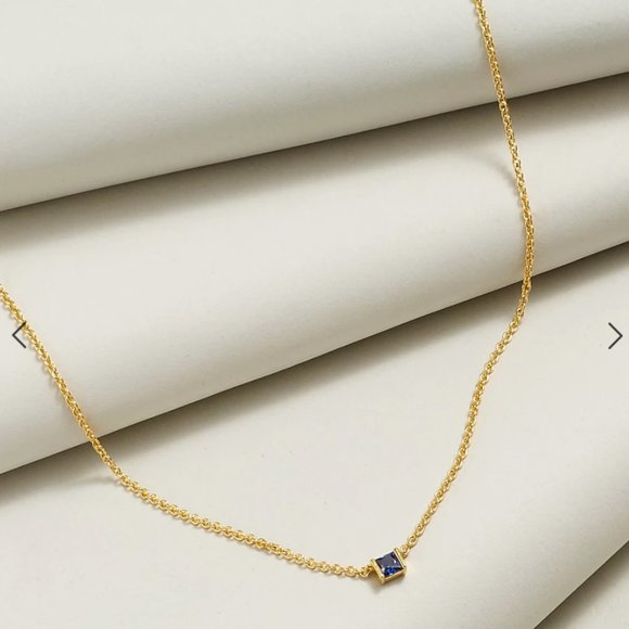 Madewell | Jewelry | Demifine Birthstone Chain Necklace White | Poshmark